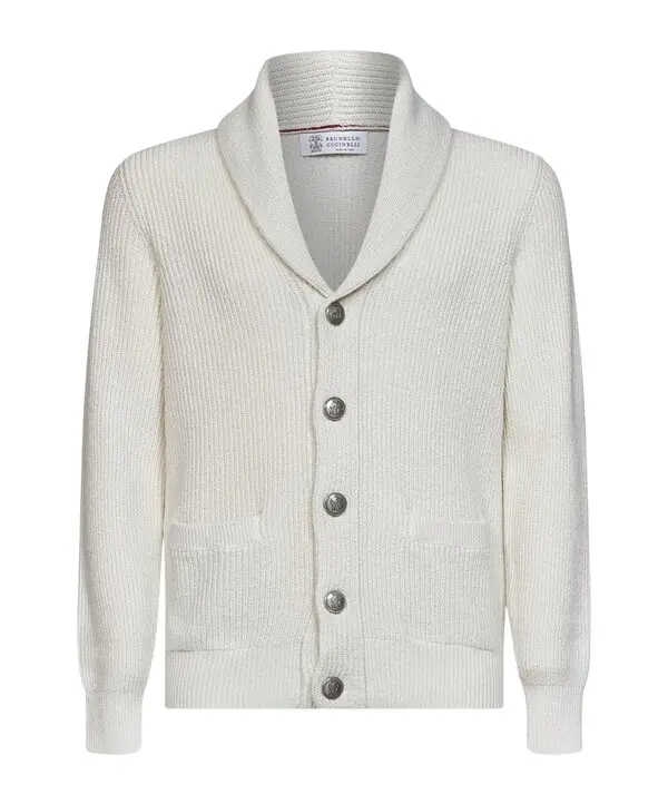 Brunello Cucinelli Shawl Collar Button Cardigan - Identification