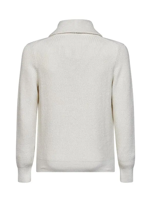 Brunello Cucinelli Shawl Collar Button Cardigan