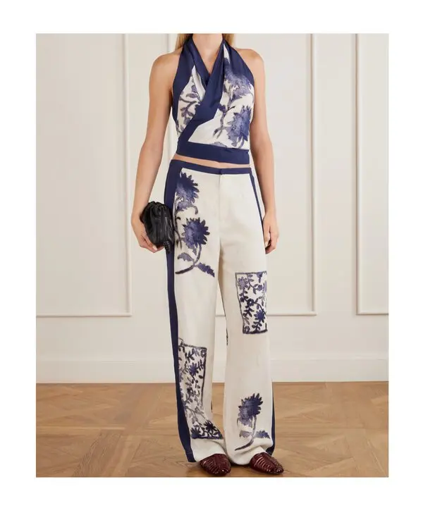 SIR. Printed Silk Blend Camisole
