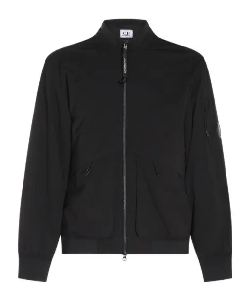 C.P. COMPANY Lens-detail Zip-fastening Jacket - Black