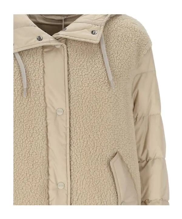 Herno Quilted Panel Hooded Coat