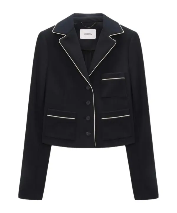 Dorothee Schumacher Long Sleeve Notched Lapel Blazer - Deep Navy