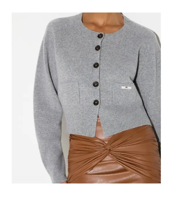 Elisabetta Franchi Cropped Raglan-sleeve Cardigan