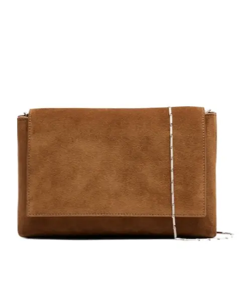 Nour Hammour Zeina Suede Shoulder Bag