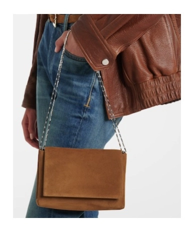 Nour Hammour Zeina Suede Shoulder Bag