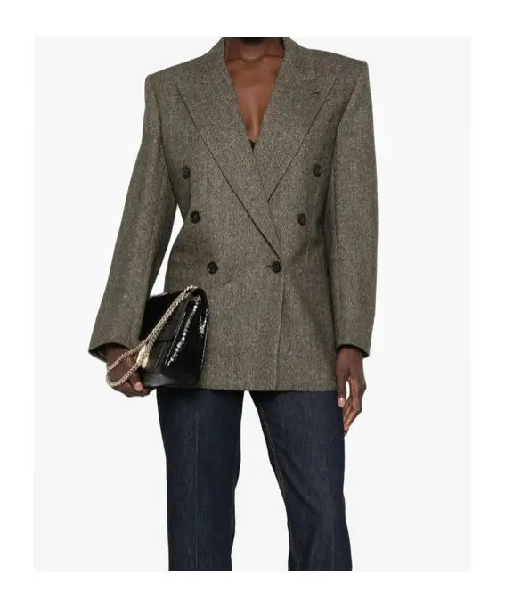 Saint Laurent Double-breasted Long-sleeved Jacket