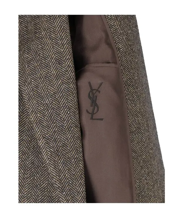 Saint Laurent Double-breasted Long-sleeved Jacket
