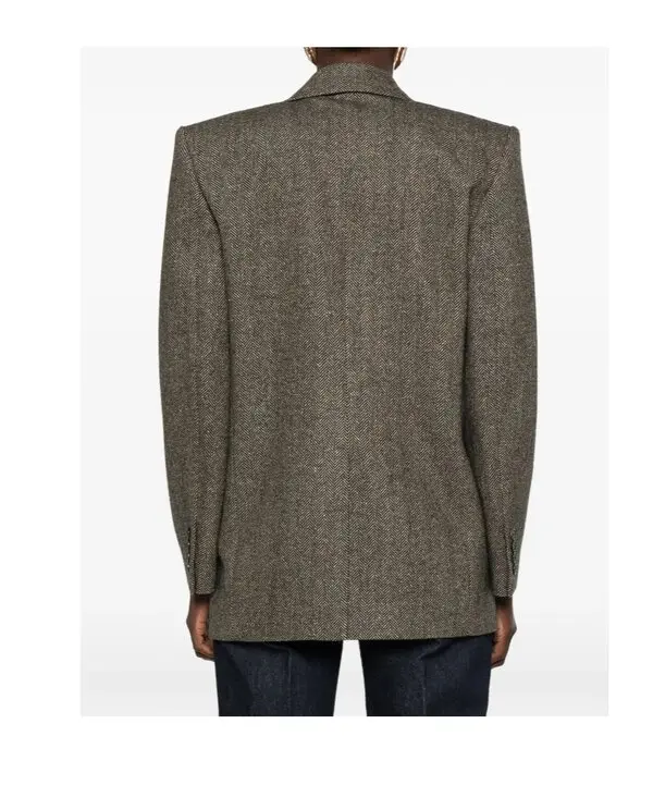 Saint Laurent Double-breasted Long-sleeved Jacket