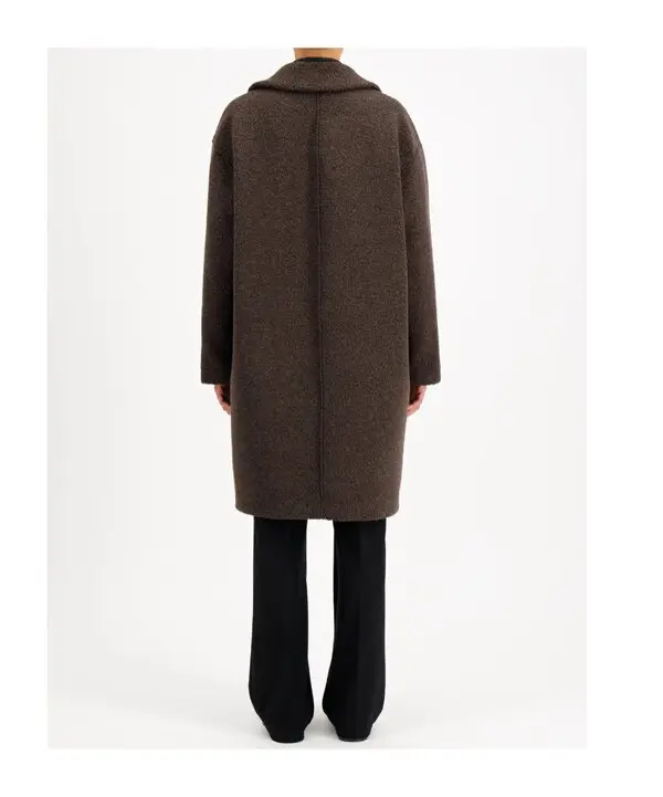 Harris Wharf London Boucle Dropped Shoulder Coat