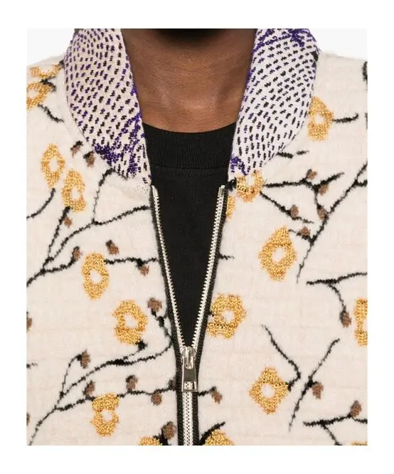 FORTE_FORTE Long-sleeve Zip-fastening Cardigan