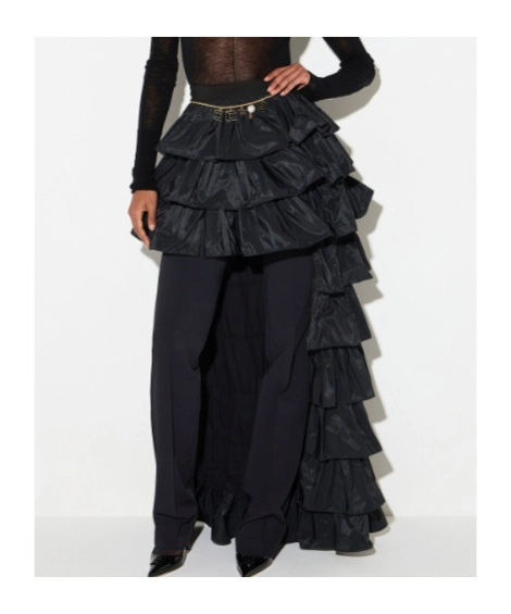 Elisabetta Franchi Ruffled Asymmetrical Skirt