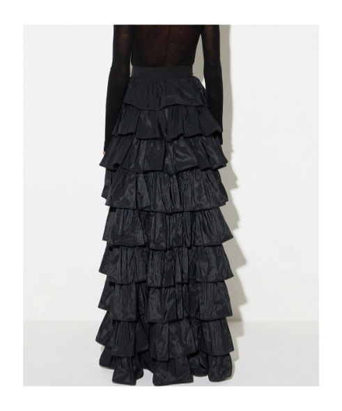 Elisabetta Franchi Ruffled Asymmetrical Skirt