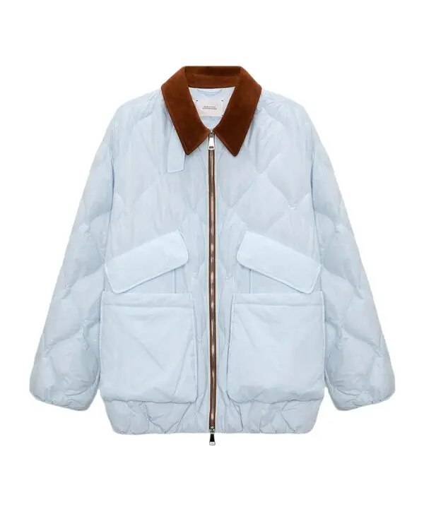 Dorothee Schumacher Quilted Puffer Jacket - Blue