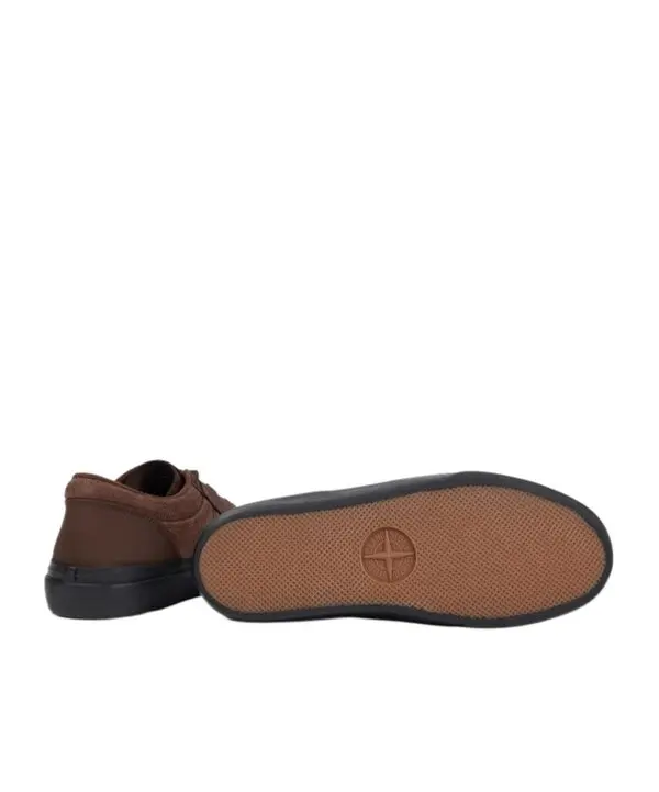 Stone Island Low-top Trainers With Compass Logo Patch