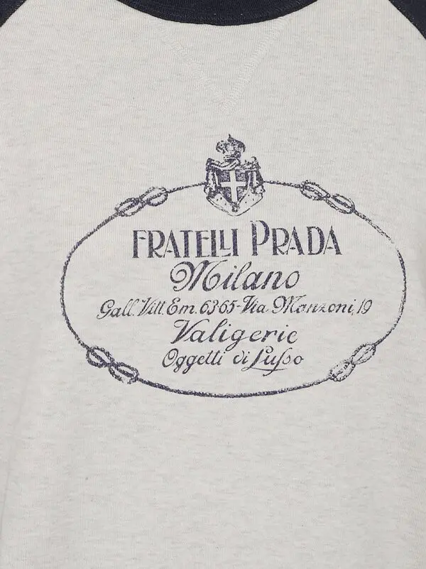 Prada Cotton Crew-neck Sweatshirt