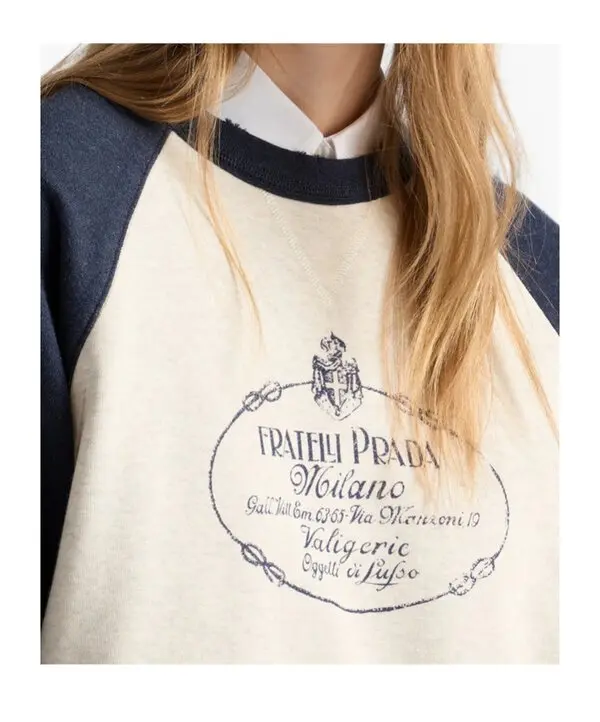 Prada Cotton Crew-neck Sweatshirt