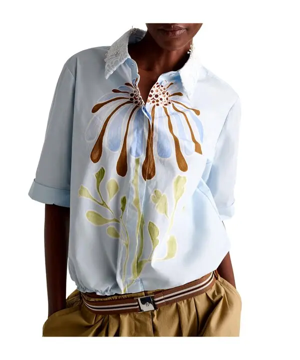 Dorothee Schumacher Floral Print Short Sleeve Shirt