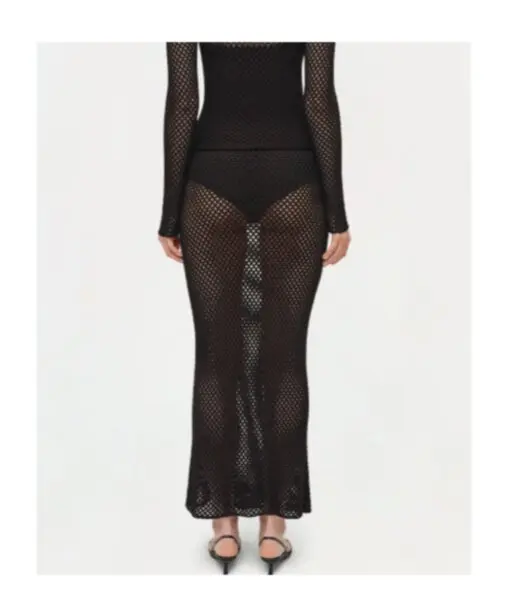 Simkhai Demitri Crochet Midi Skirt