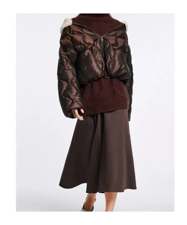 Dorothee Schumacher Puffer Jacket With Lapel Collar
