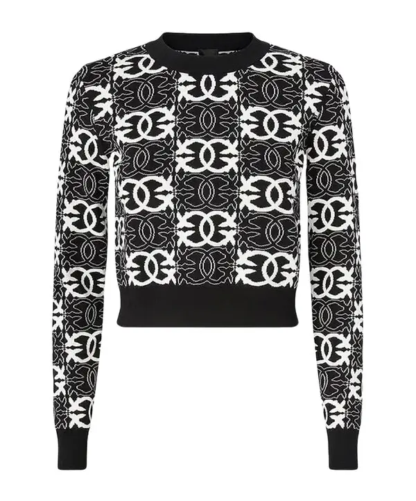 Pinko Long-sleeve Knit Top - Black