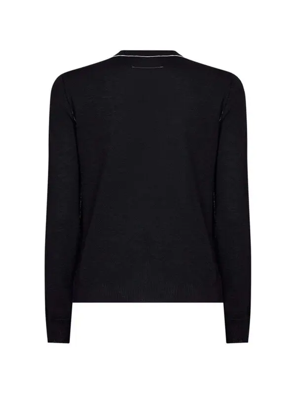 MAISON MARGIELA Button-front Knit Cardigan - Black