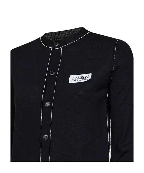 MAISON MARGIELA Button-front Knit Cardigan - Black