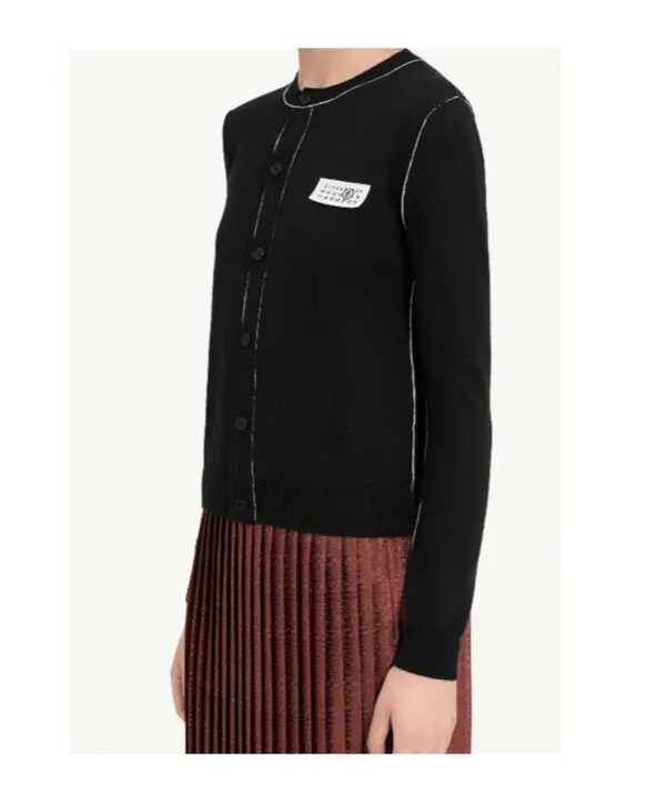 MAISON MARGIELA Button-front Knit Cardigan - Black