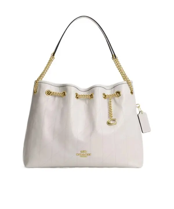 COACH Evelyn Shoulder Bag With Quilting And Charm