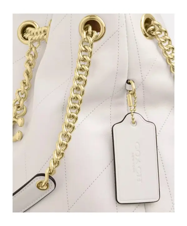 COACH Evelyn Shoulder Bag With Quilting And Charm
