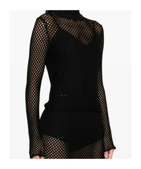 Simkhai Bexley Mesh Knit Top