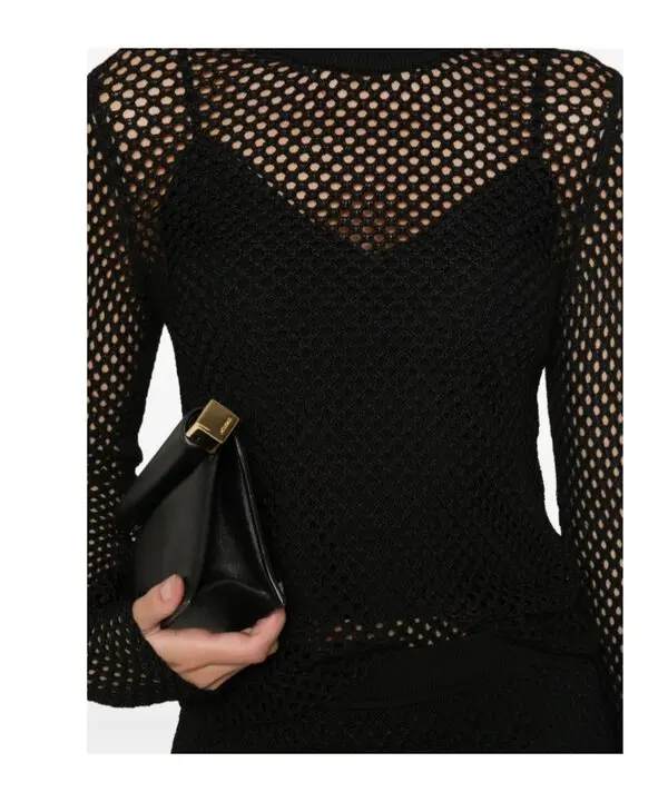 Simkhai Bexley Mesh Knit Top