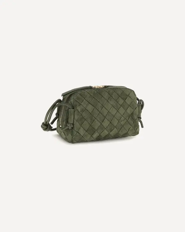 Bottega Veneta Woven Shoulder Bag - Green