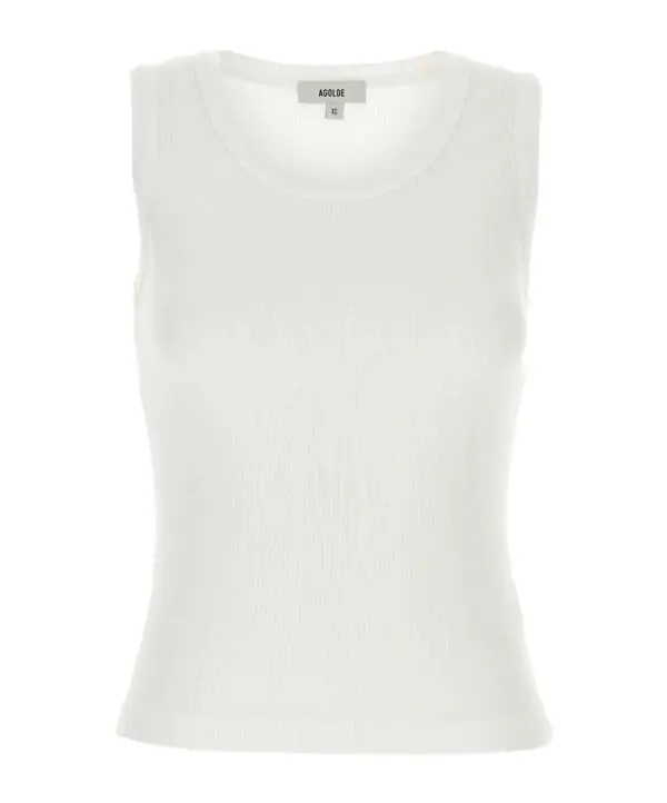 AGOLDE Poppy Fine-ribbed Tank Top - No