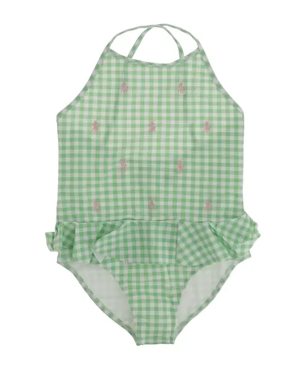 Polo Ralph Lauren One Piece Swimsuit With Logo - Green
