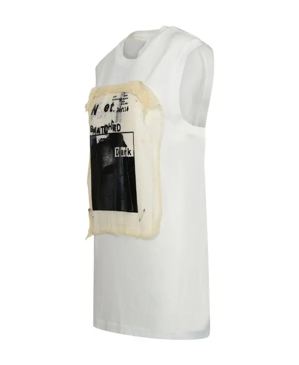 MAISON MARGIELA Graphic Printed Sleeveless T-shirt