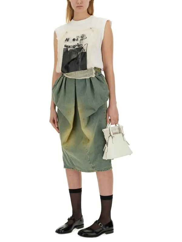 MAISON MARGIELA Graphic Printed Sleeveless T-shirt