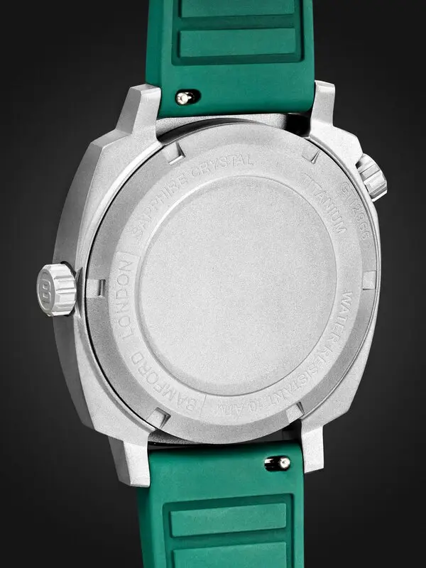BAMFORD LONDON Gmt Automatic 40mm Titanium And Rubber Watch