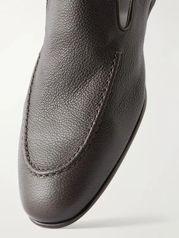 Manolo Blahnik Truro Full-grain Leather Loafers - Brown