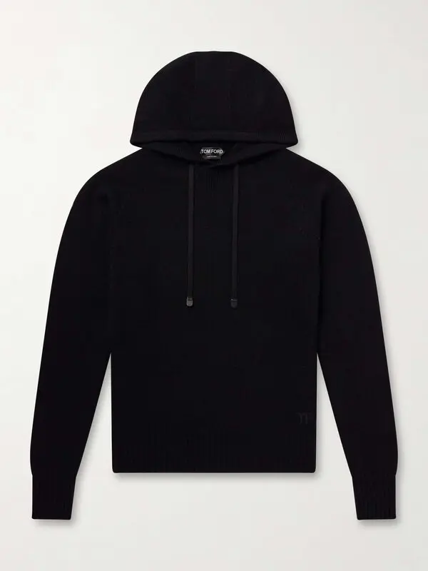 TOM FORD Logo-embroidered Cashmere Hoodie