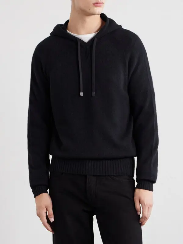 TOM FORD Logo-embroidered Cashmere Hoodie