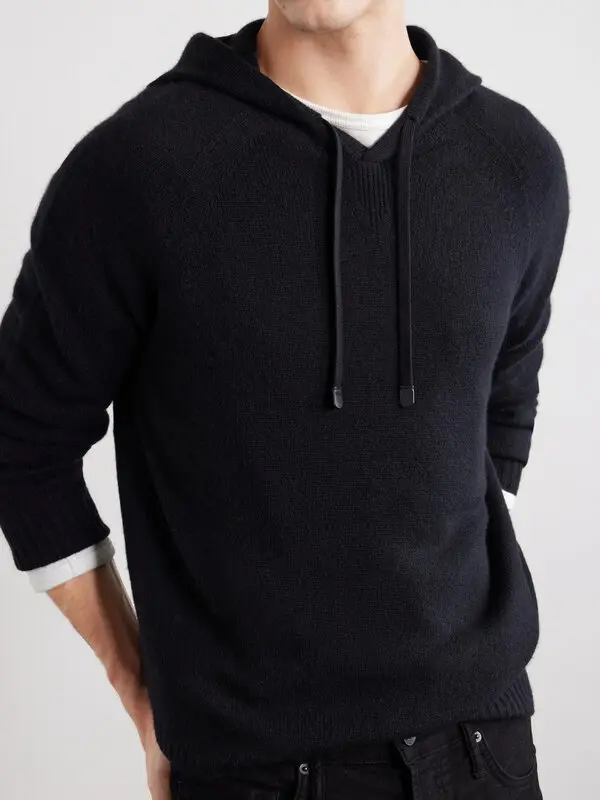 TOM FORD Logo-embroidered Cashmere Hoodie