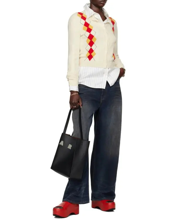 Marni Wool Argyle Cardigan