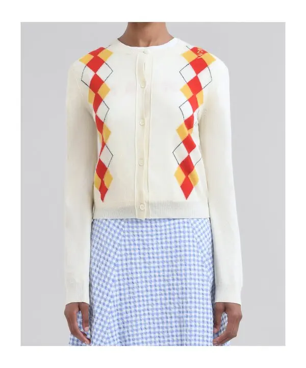 Marni Wool Argyle Cardigan