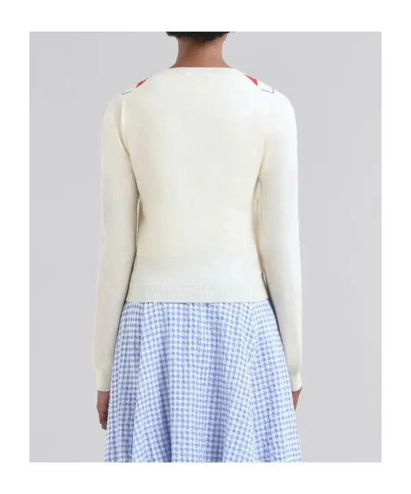 Marni Wool Argyle Cardigan