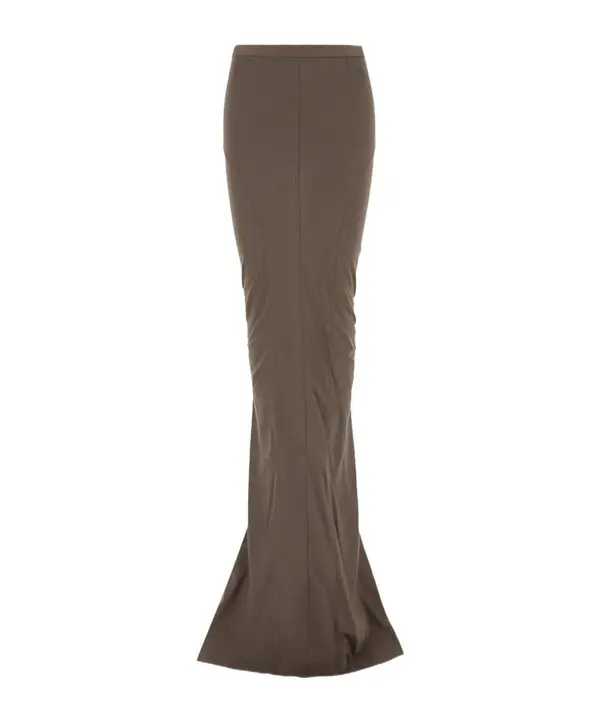 Rick Owens Long Elasticated Waist Skirt - Light Brown