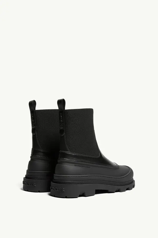 Moncler Vera Edge Leather Ankle Boots