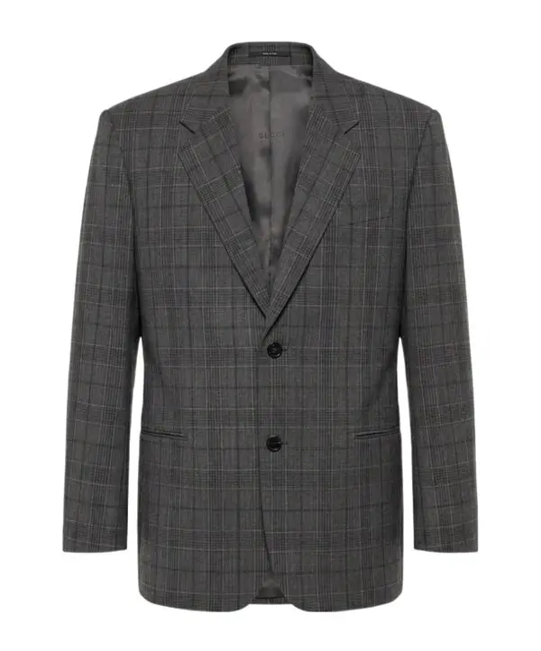 Gucci Checked Fine Wool Jacket