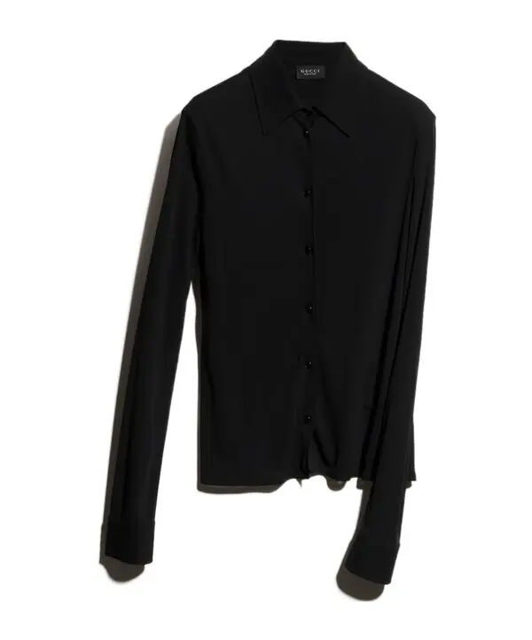 Gucci Lightweight Viscose Crêpe Jersey Shirt