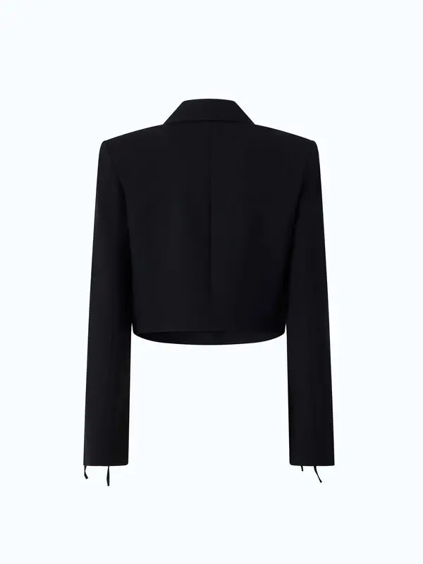 Pinko Lace-up Cropped Jacket