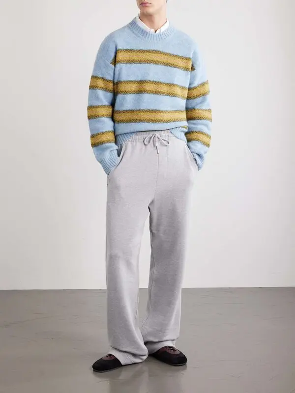 Dries Van Noten Master Striped Alpaca-blend Sweater